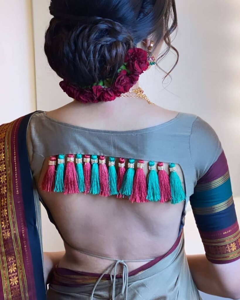 30+ Amazing Back Neck Latest Blouse Designs Ideas in 2023