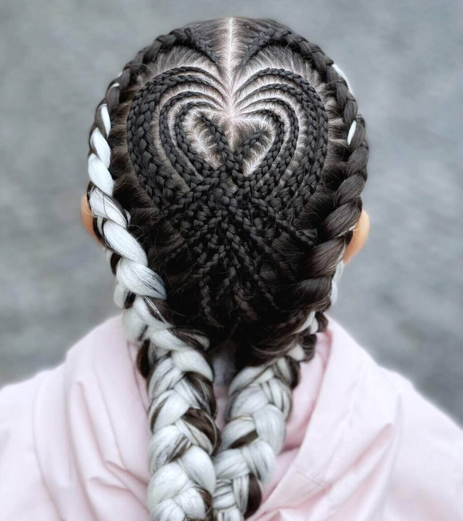 Knotless Braids With Heart: 30+ Trendy Braided Hairstyle